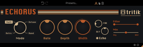 Echorus - Augmented Chorus Plugin - Tritik