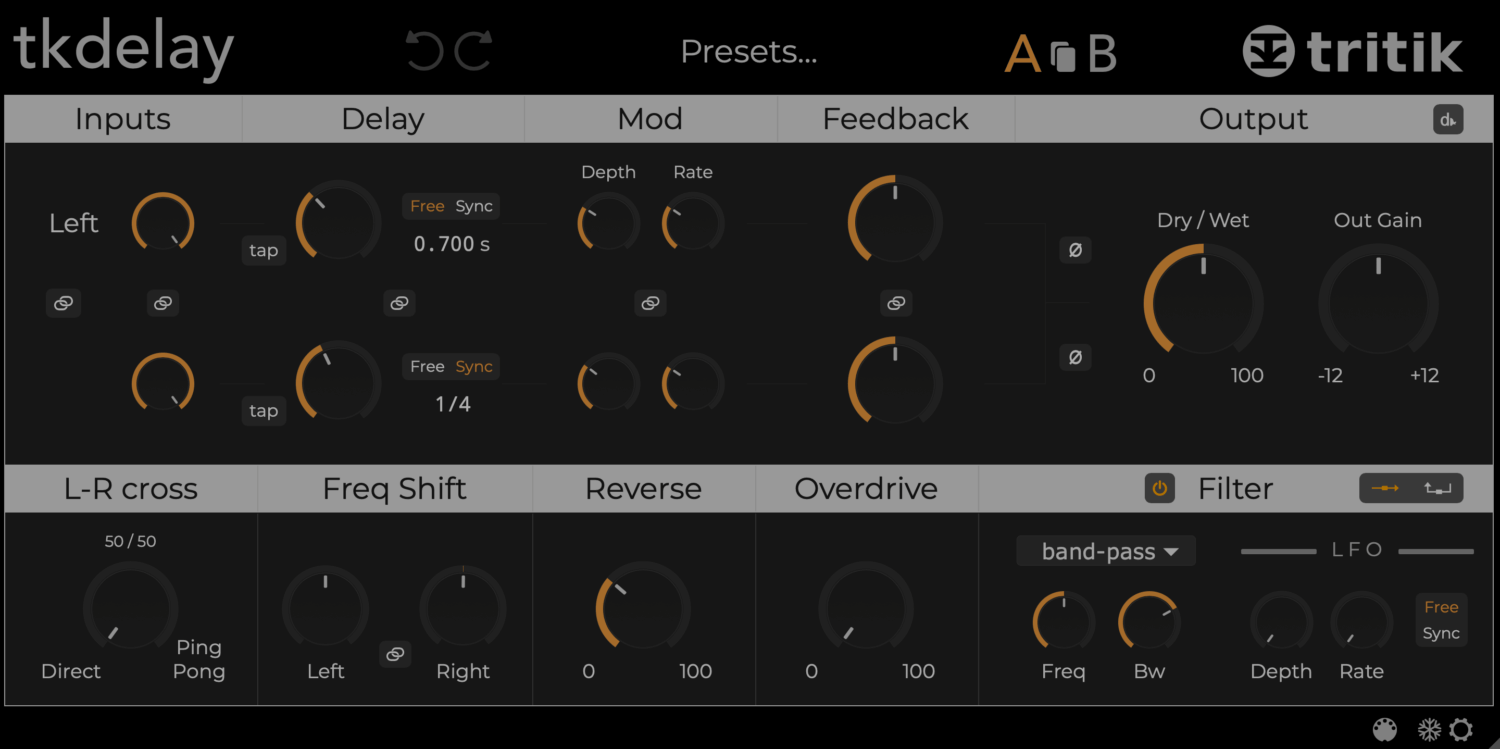 TkDelay - Creative Delay Plugin - Tritik