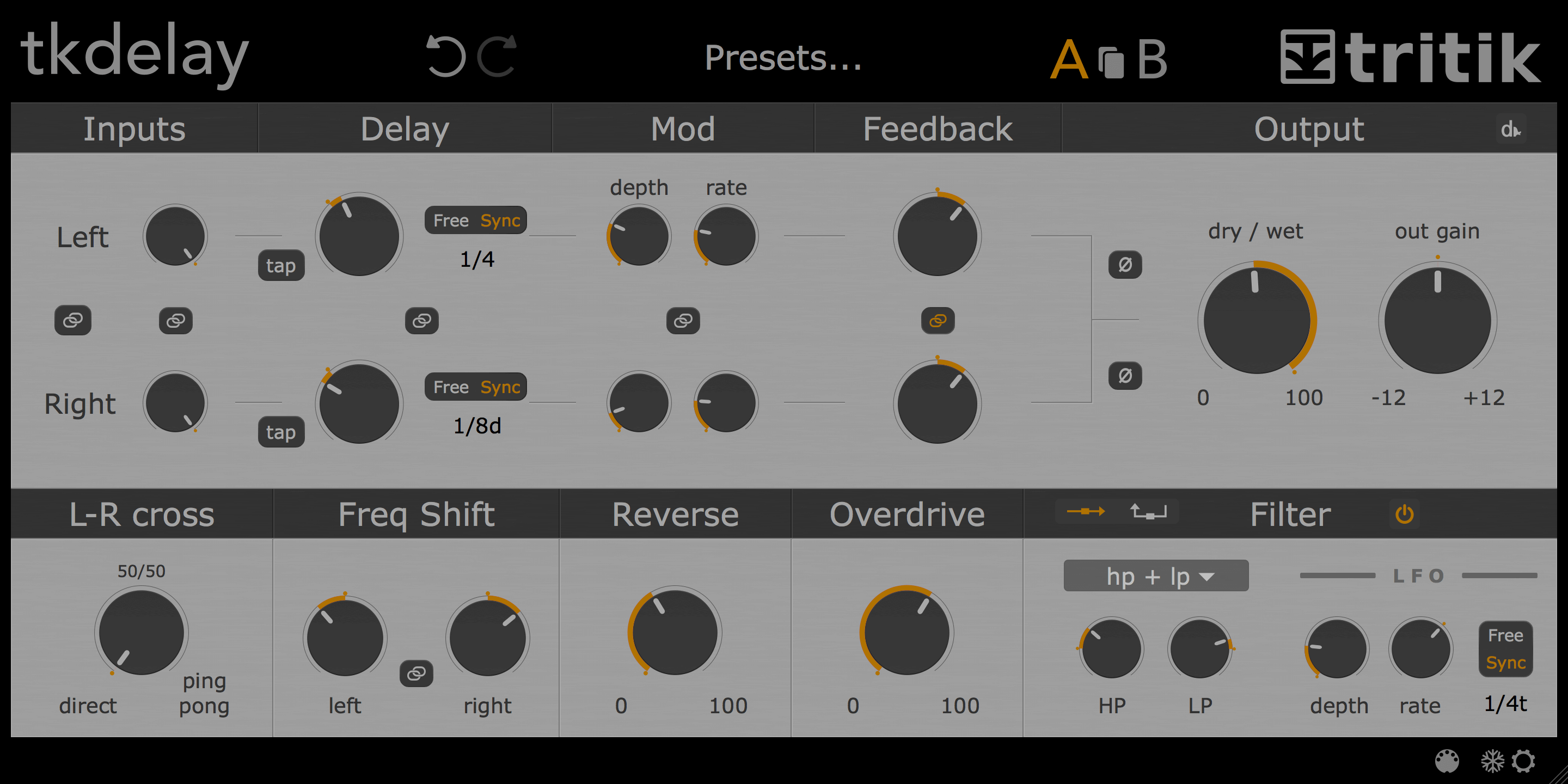 TkDelay - Creative Delay Plugin - Tritik